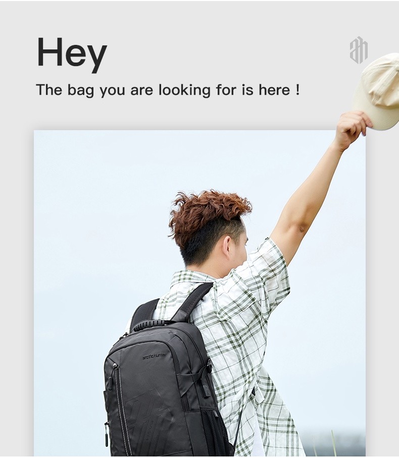 Arctic Hunter Tough Men Series B00387 water resistant Anti Theft Back ...