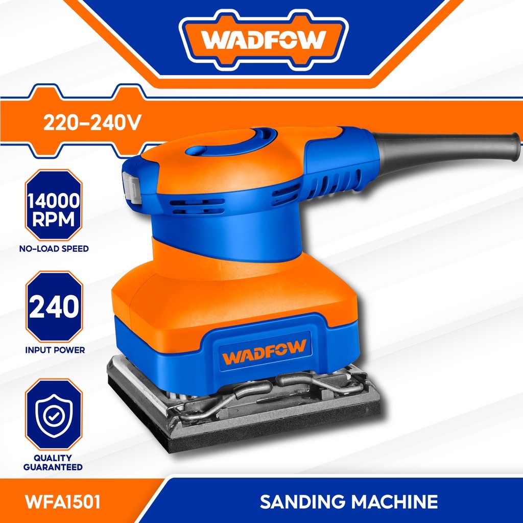 Wadfow Palm Sanding Machine Sander Power Tools 240 Watts | Shopee ...