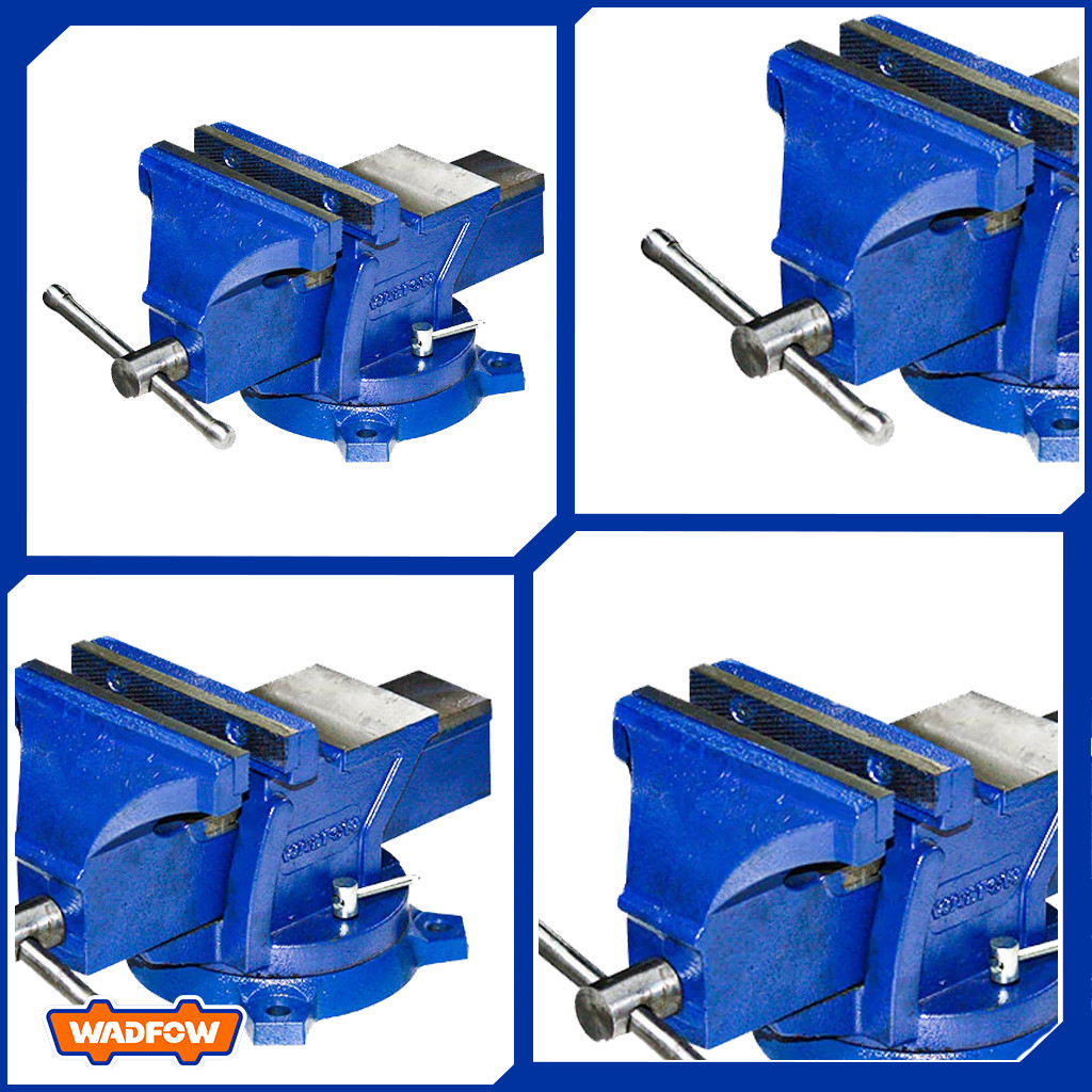 Wadfow Bench Vise Gato With Anvil Tape 6"/150Mm | Shopee Philippines