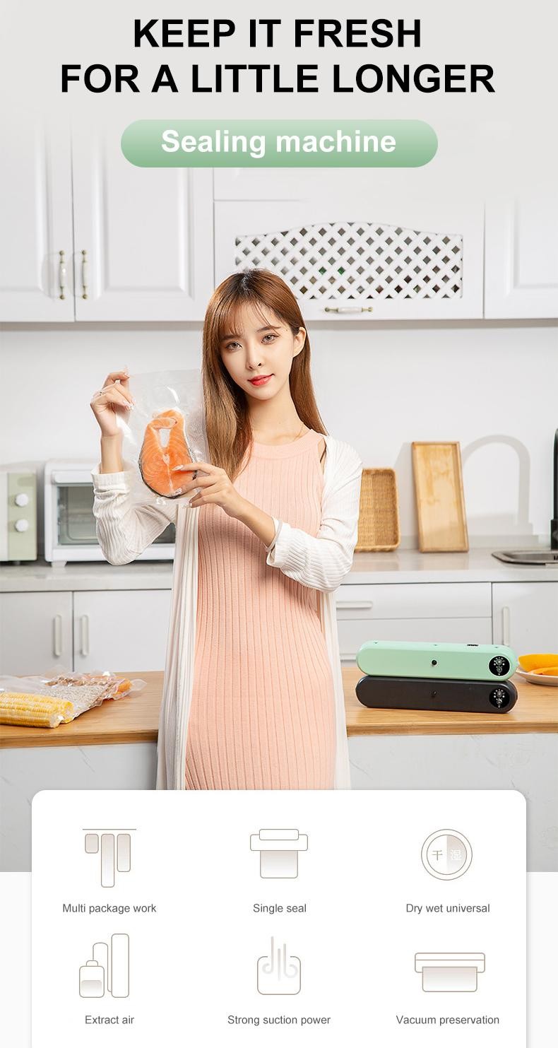 Vacuum Sealing Machine Household Food Preservation Machine Portable ...