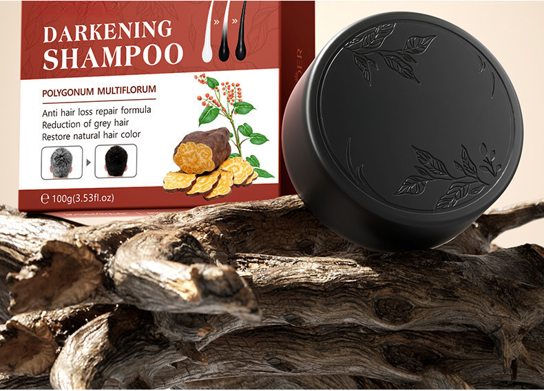 hair growth soap shampoo Polygonum Multiflorum Repair Natural Black ...