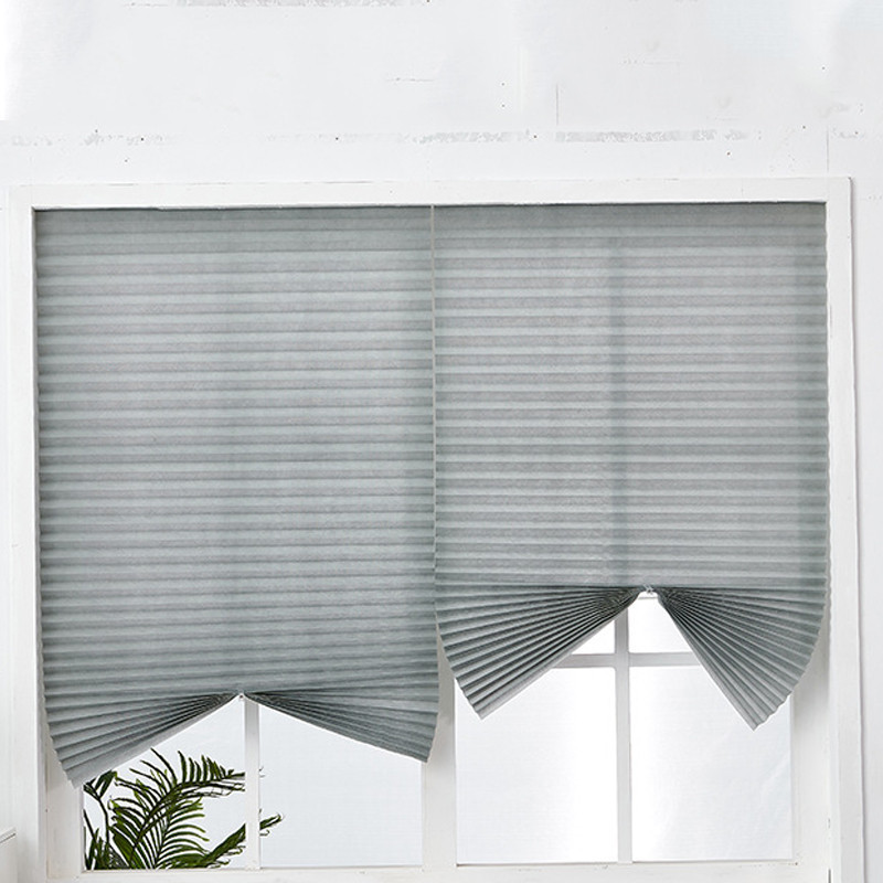 Self Adhesive Window Shades Cordless Window Blinds Pleated Fabric ...