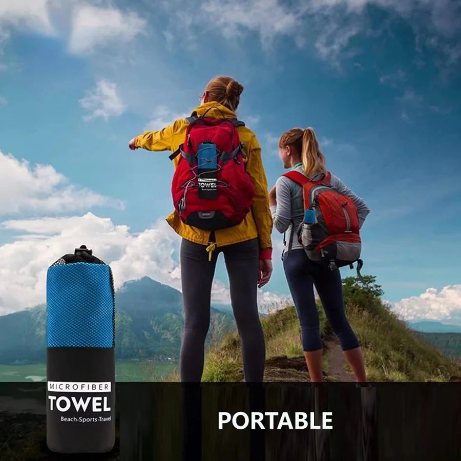 Quick Dry Sports Towel Running Gym Workout Sports Training Microfiber ...