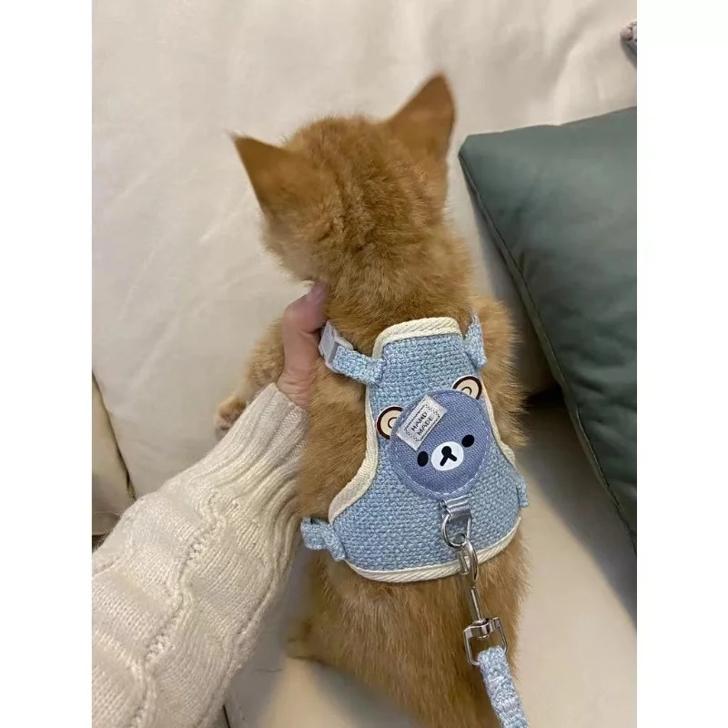 Fullpets Bear Harness Set - Adjustable Pet Leash for Cats/Small Dogs ...