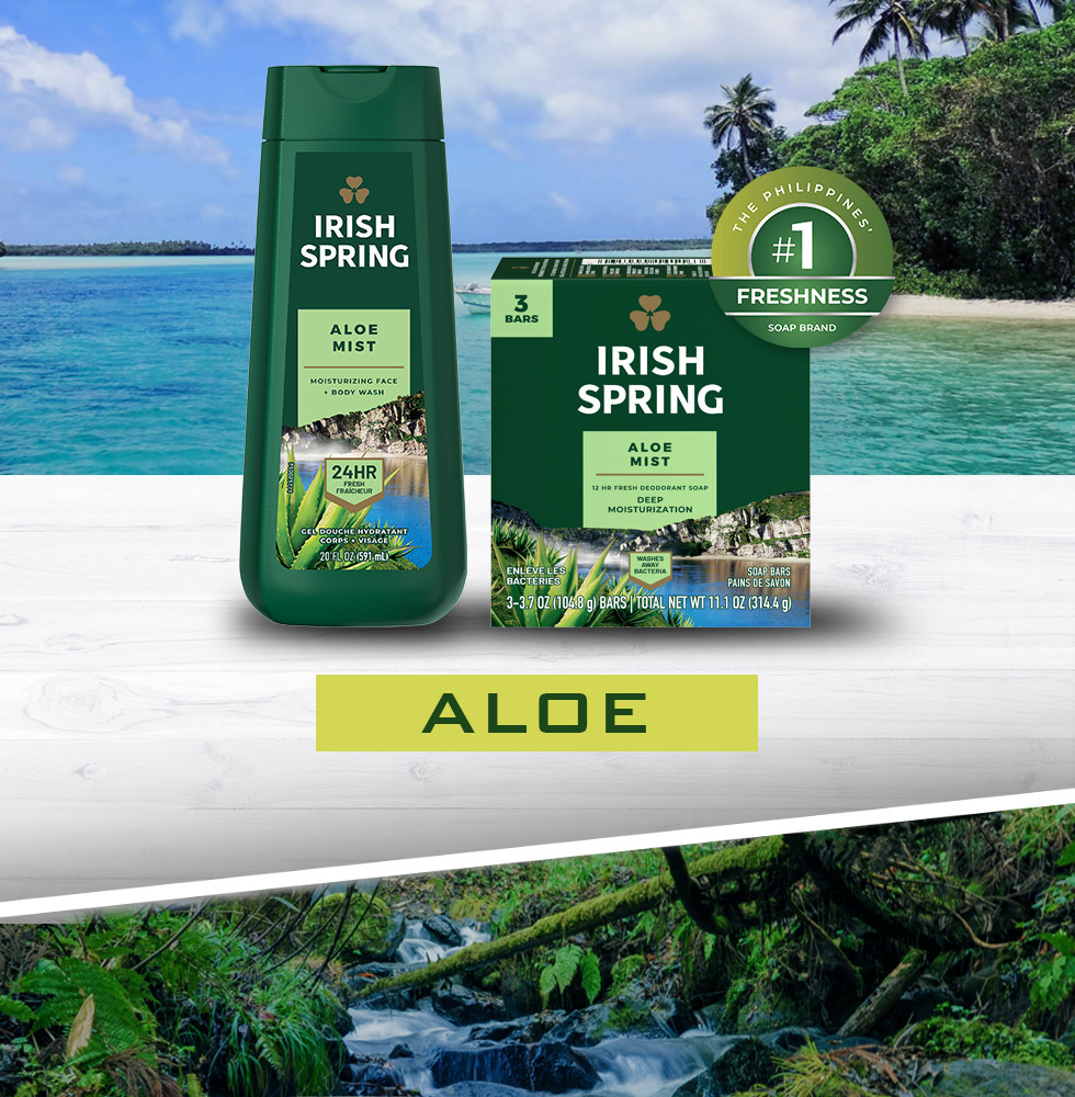 Irish Spring Original Clean Body Soap with Flaxseed Oil 12-Hour ...