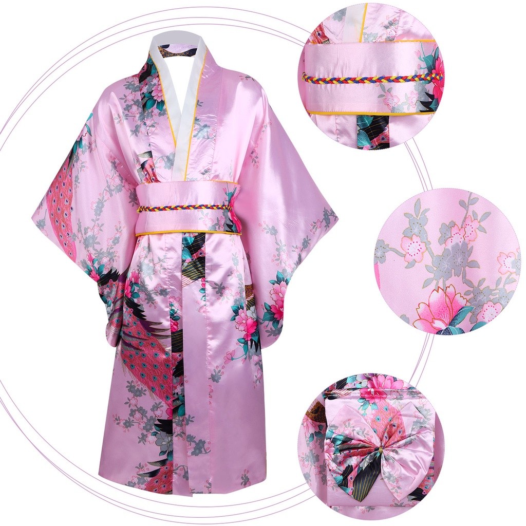 WMPH Japanese Traditional Dress Kimono Robe for Kids Girls Costume WMM ...