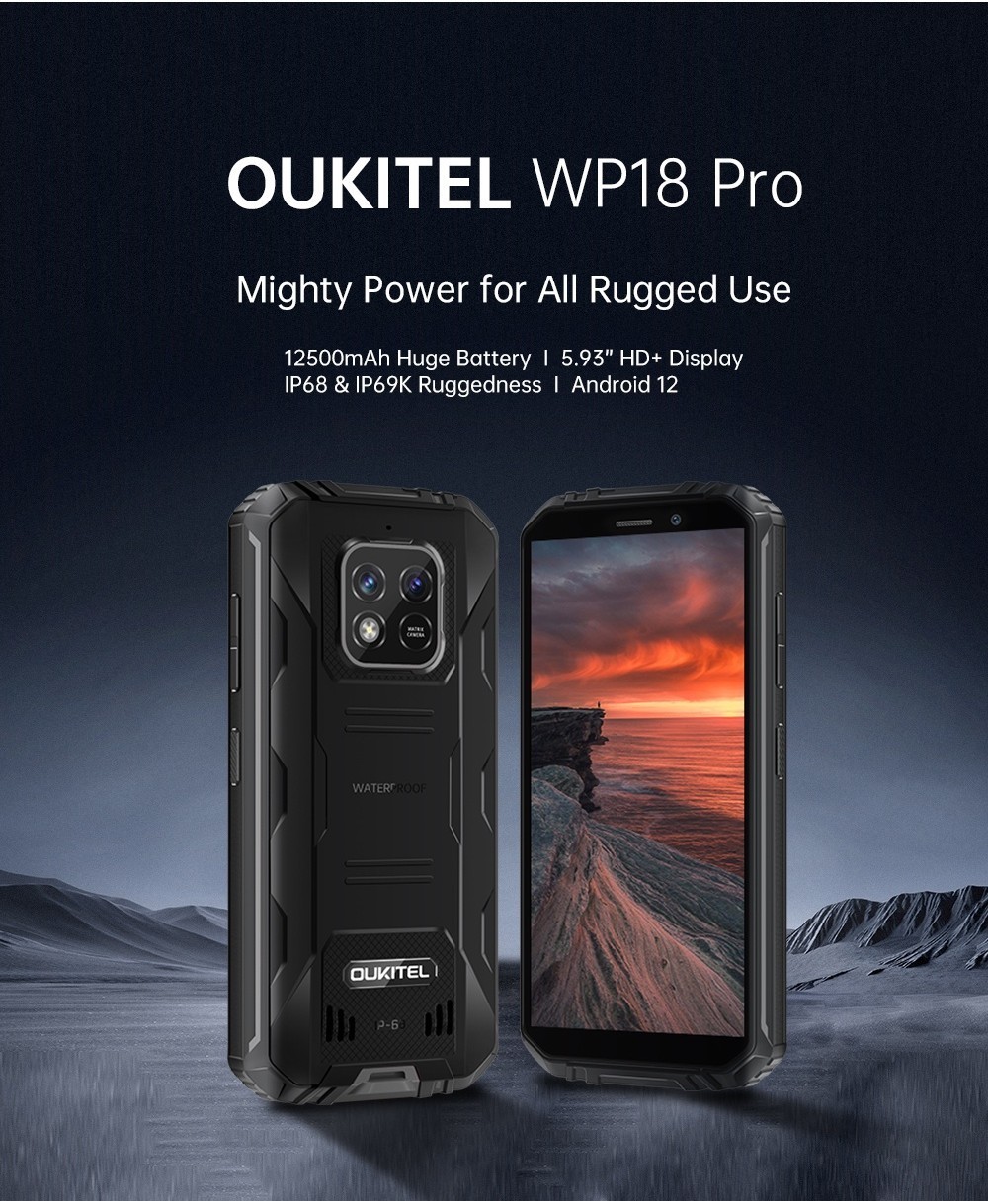 Oukitel Wp18 Pro 12500mah 5.93 Inch 7gb + 64gb Phone | Shopee Philippines