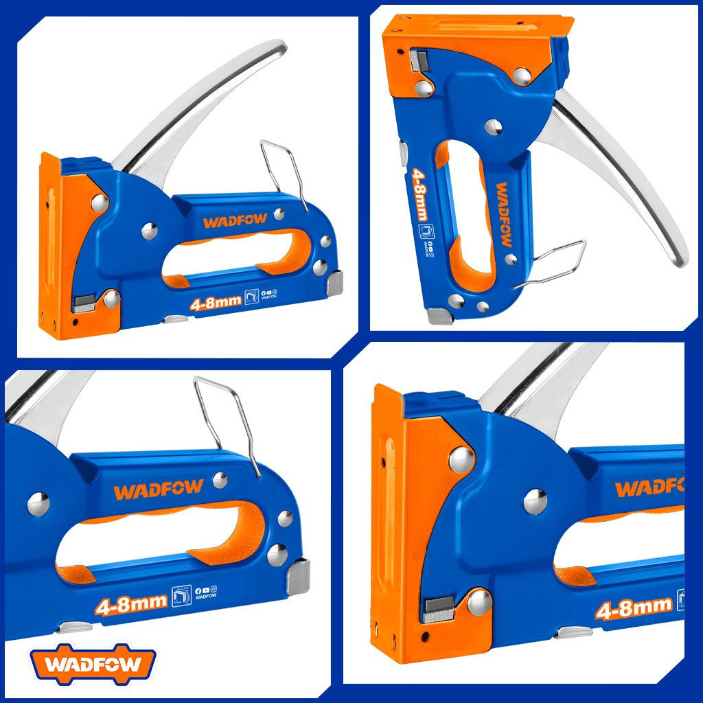 Wadfow Industrial Grade Gun Tacker Staple Tacker 4-8mm WGU1608 (WHT ...