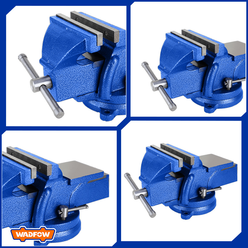 Wadfow Bench Vise Gato With Anvil Tape 5"/125mm WBV1A05 (WHT) | Shopee ...