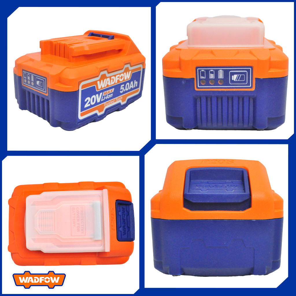 Wadfow P20 Series 20V Lithium-Ion Battery Pack For Cordless Power Tool ...