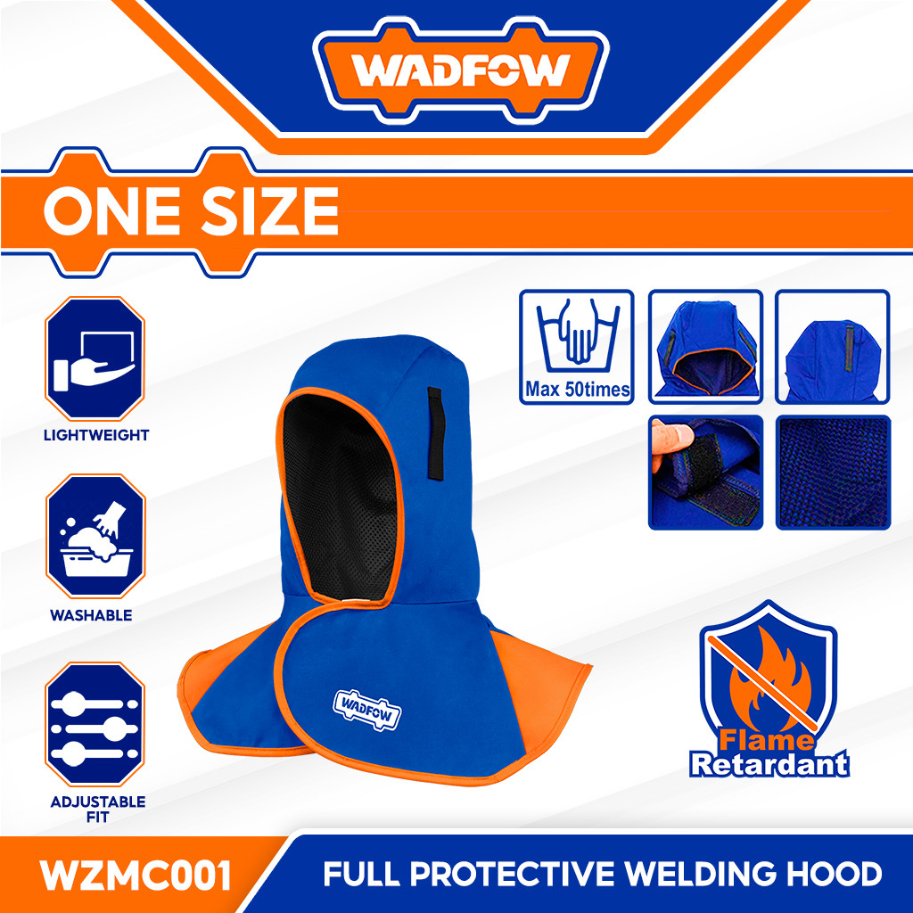 Wadfow Flame-Retardant Full Protective Welding Hood with Neck Shoulder ...
