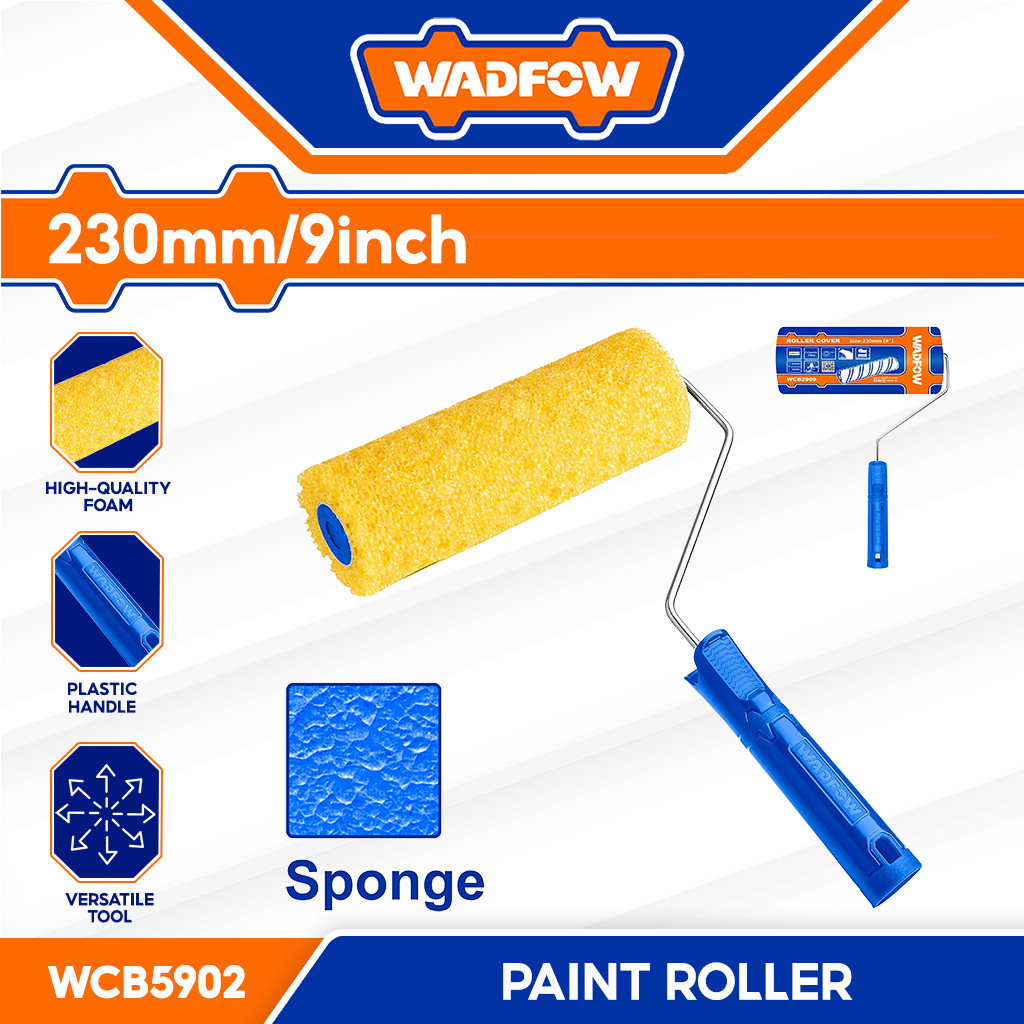 Wadfow 230mm/9inch Foam Paint Roller for painting walls, floors ...