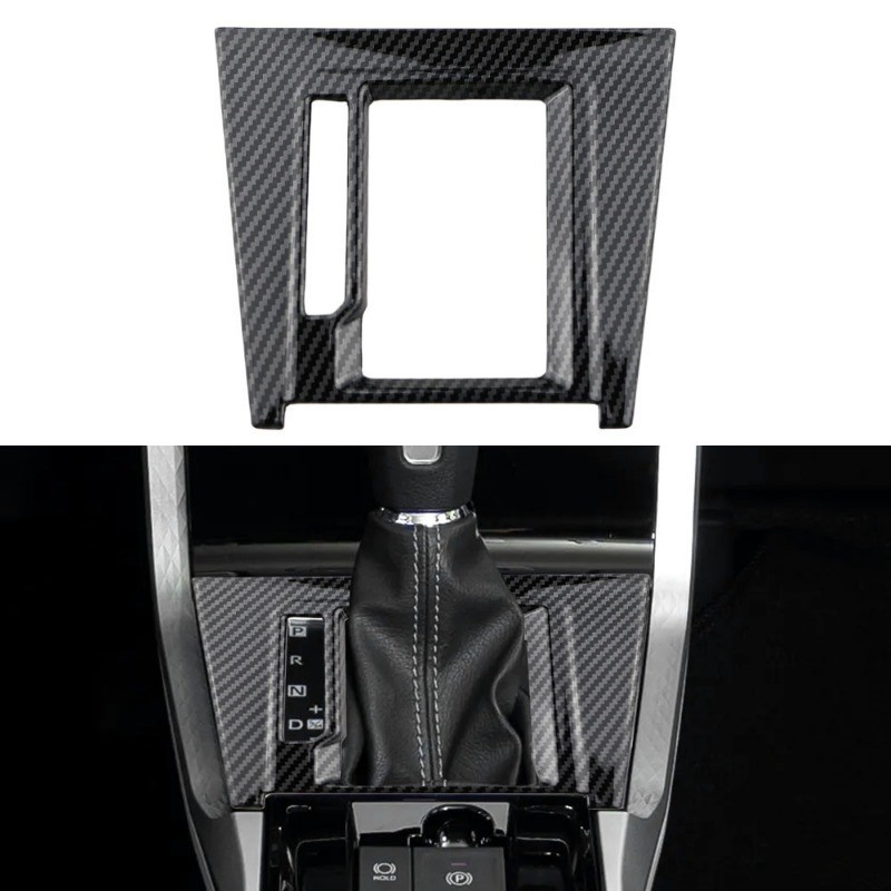 LHD Carbon Fiber Car Central Console Gear Shift Knob Panel Cover ...