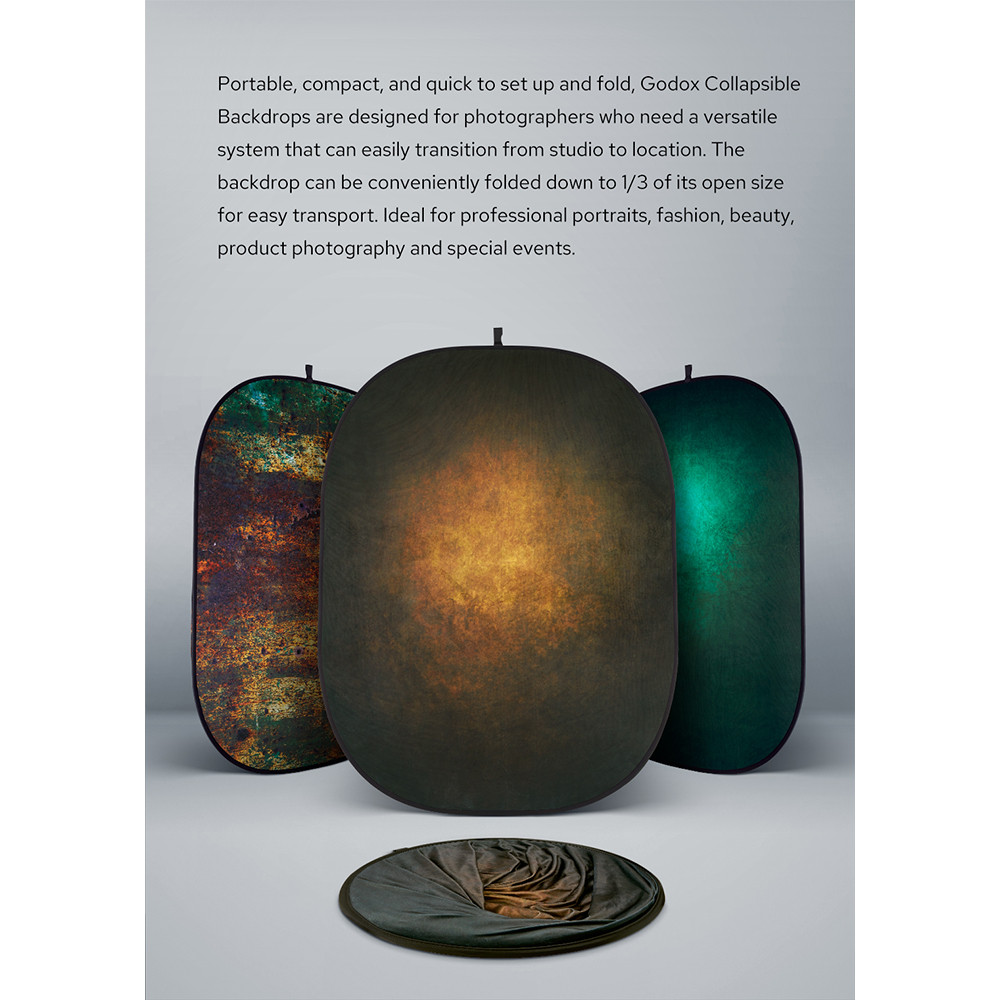Godox Collapsible Backdrop 1.5 x 2m Abstract Texture Easy Set Up w ...