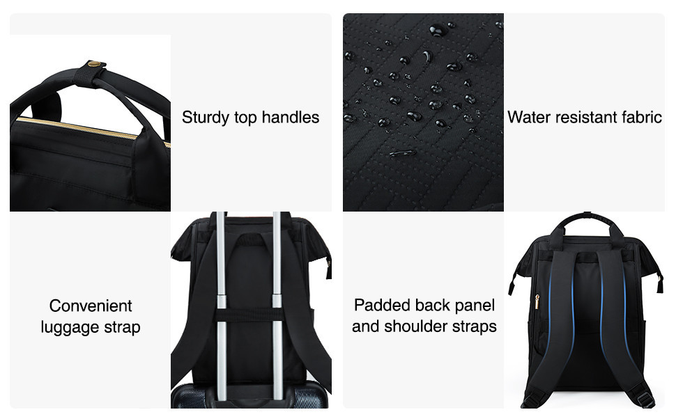 BAGSMART Multi-pocket Travel Backpack Handheld Laptop Backpack ...