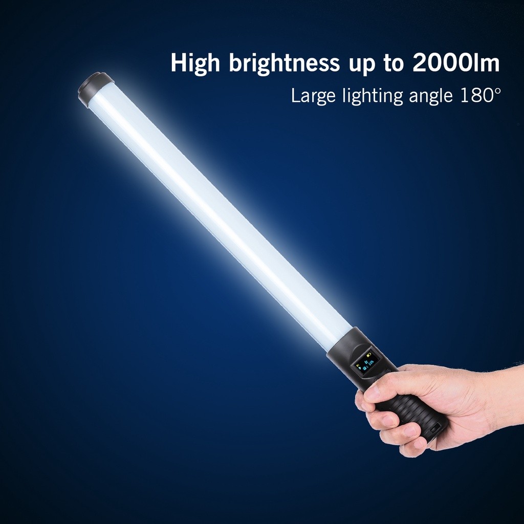 [COD]20W Handheld RGB Colorful Light Wand LED Photography Light Bi ...