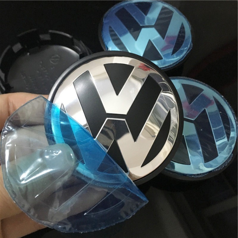 4PC 65mm Wheel Center Hub Caps for Volkswagen VW Golf Passat B6 Jetta ...