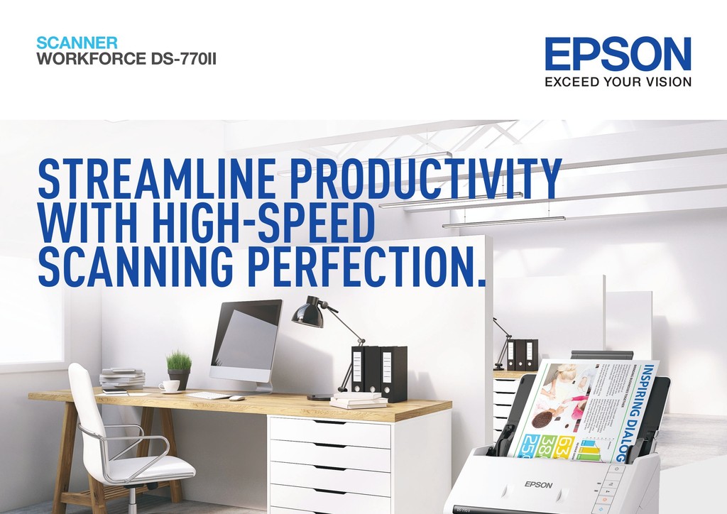 [CLEARANCE] Epson WorkForce DS-770II A4 Color Duplex Sheet-fed High ...