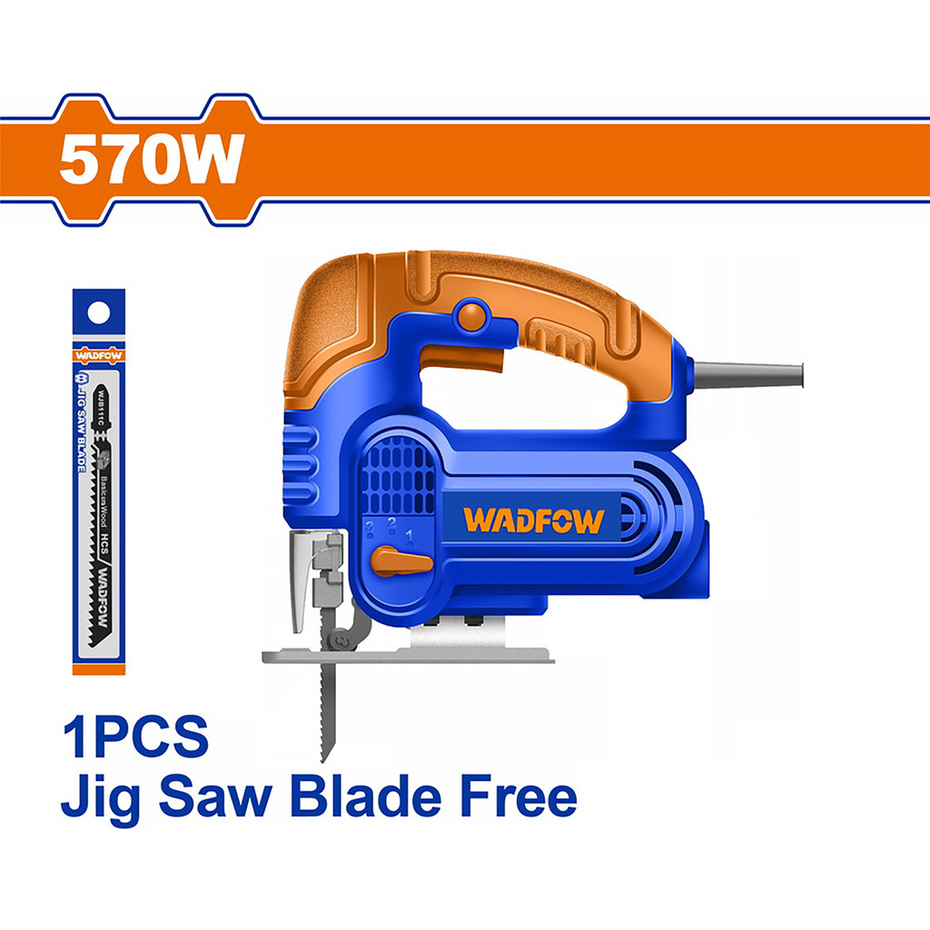 Wadfow Electric Jigsaw 570W Wood Cutter Machine 4 Step Pendulum ...