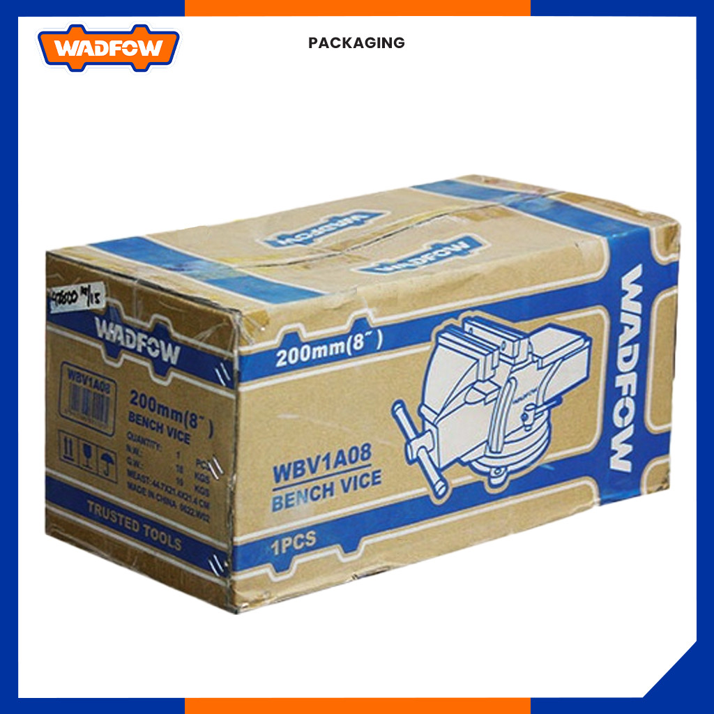 Wadfow Bench Vise Gato With Anvil Tape 8"/200mm WBV1A08 (WHT) | Shopee ...