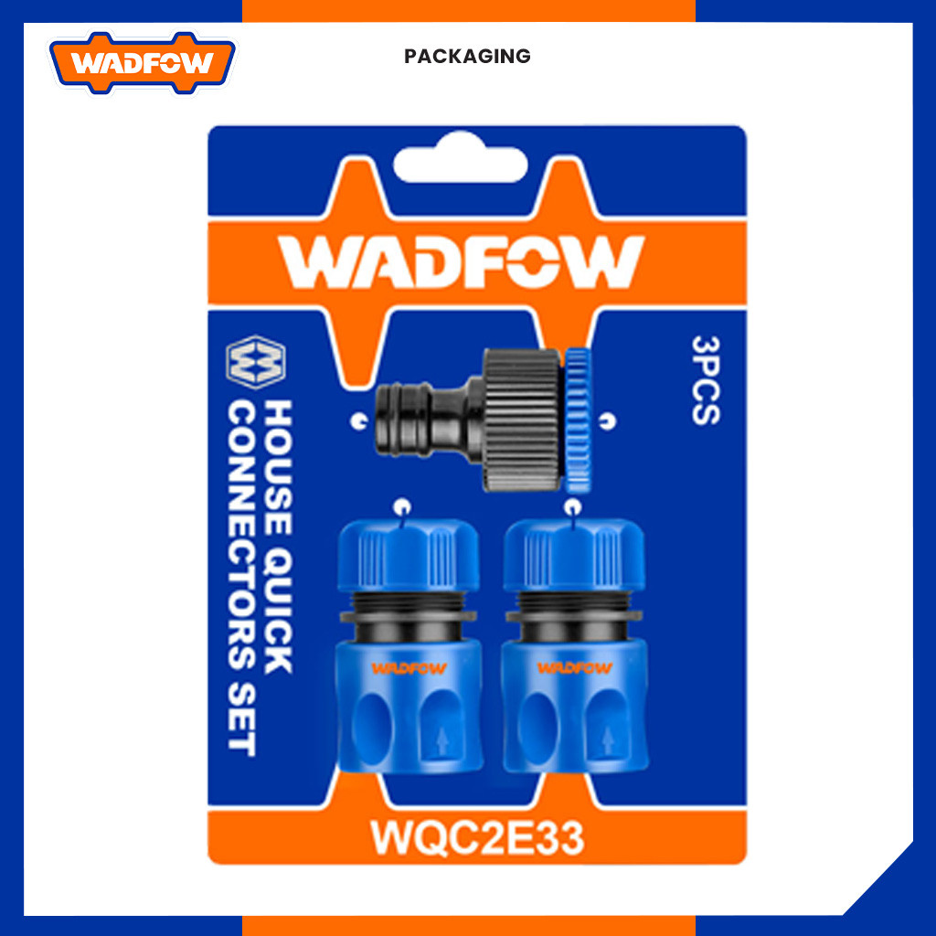 Wadfow Garden Plastic Quick Hose Connector Set 1/2 Inches 3 Pcs WQC2E33 ...