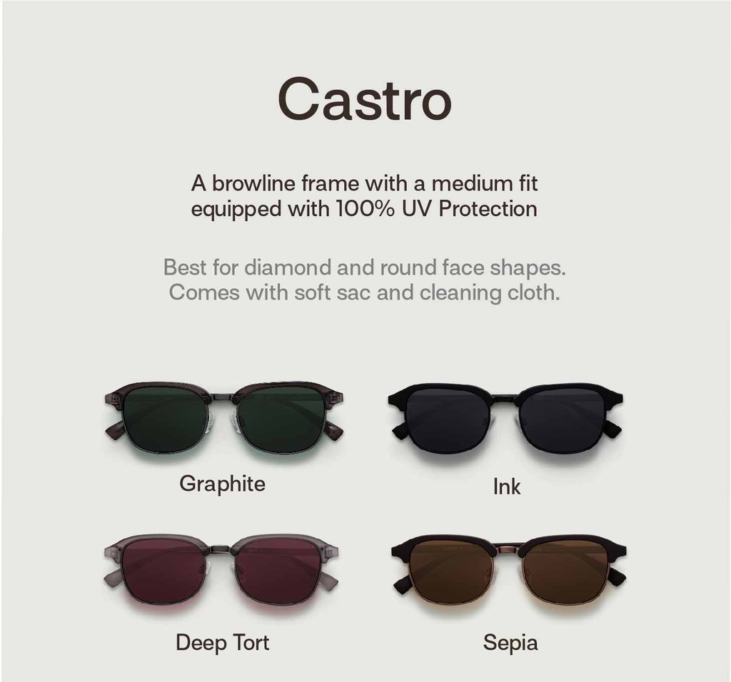Sunnies Studios Castro (Browline Fashion Sunglasses Shades for Men and ...