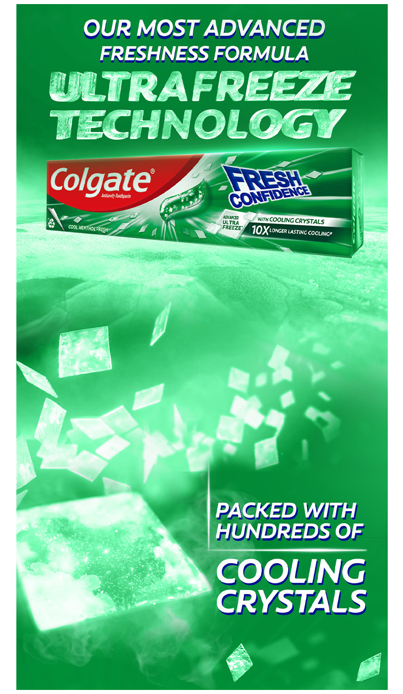 Colgate Fresh Confidence Gel Toothpaste with Cooling Crystals Cool ...