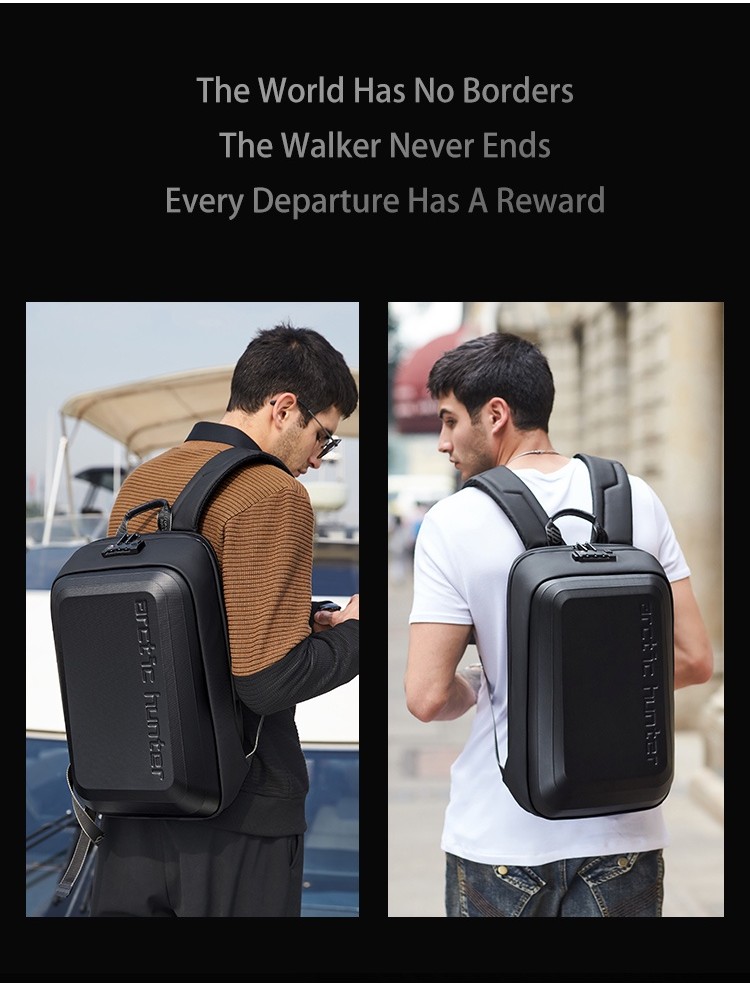 Arctic Hunter Tough Men Series B00451 water resistant Anti Theft Hard ...