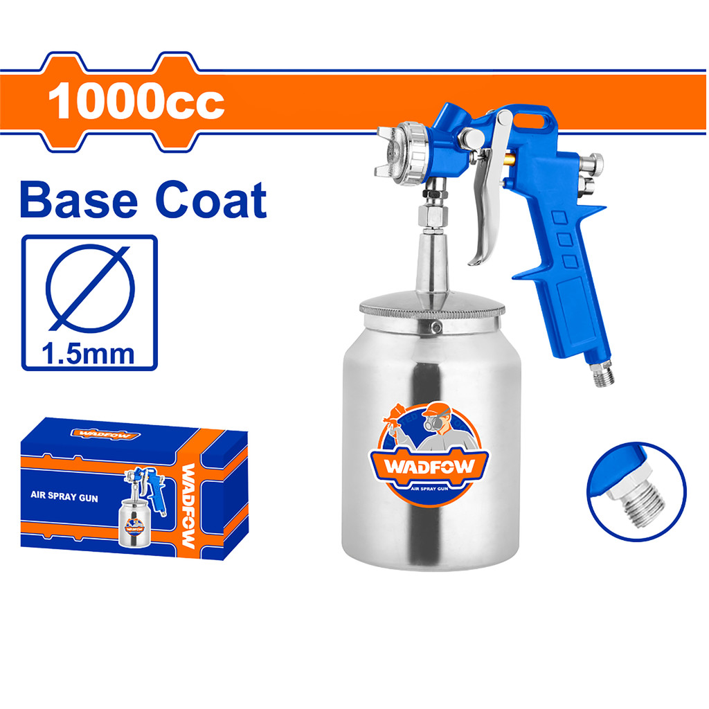Wadfow 1000cc Air Spray Gun Spray Paint Suction Type for Air Compressor ...