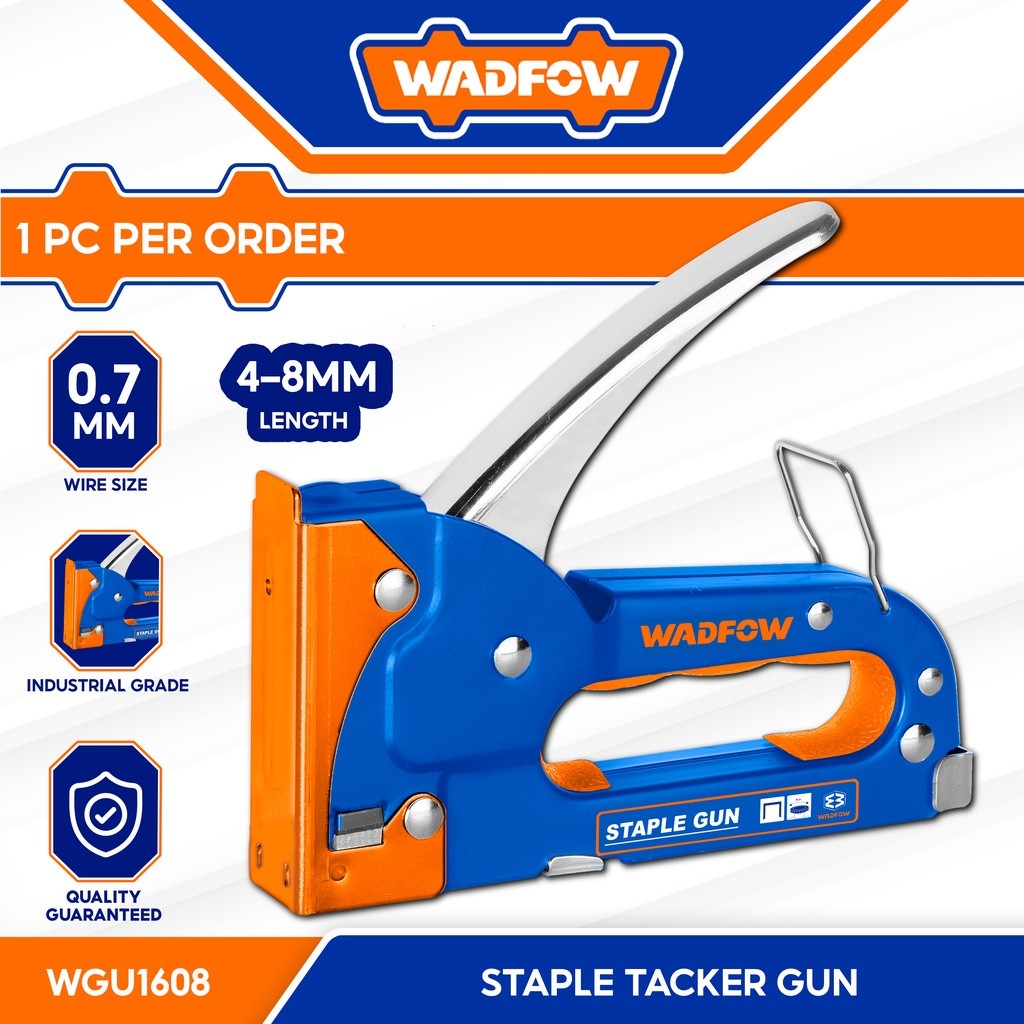 Wadfow Industrial Grade Gun Tacker Staple Tacker 4-8mm WGU1608 (WHT ...