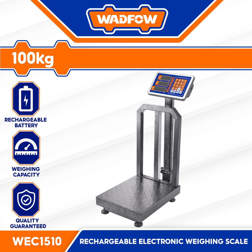 Wadfow WEC1510 100kg Rechargeable Electronic Weighing Scale Platform ...