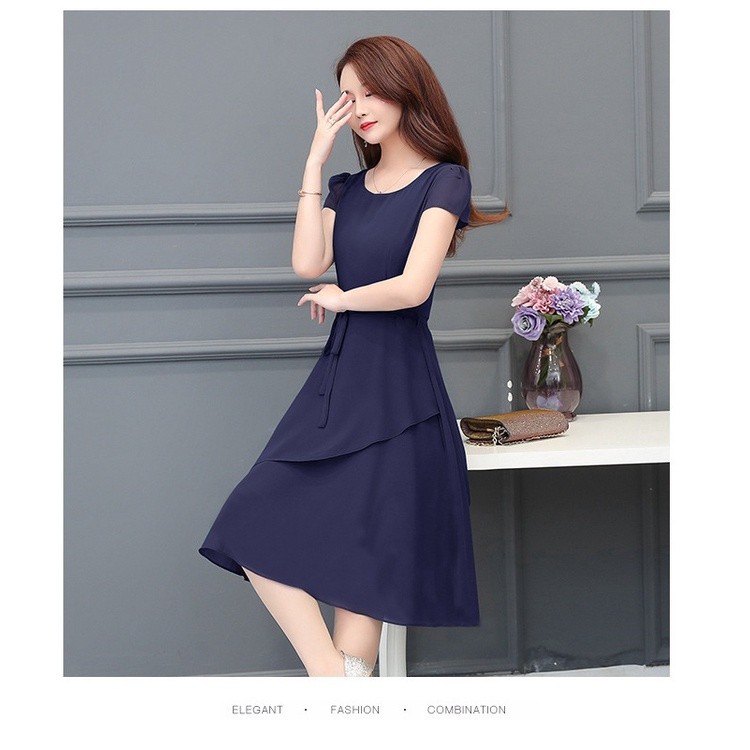 Free shipping M-4XL 2026 Korean style formal women's dress short ...