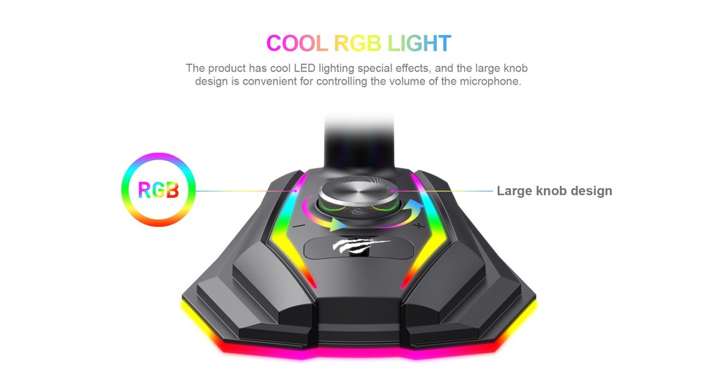 Havit Haze GK56B || RGB Gaming MIC || Black | Shopee Philippines