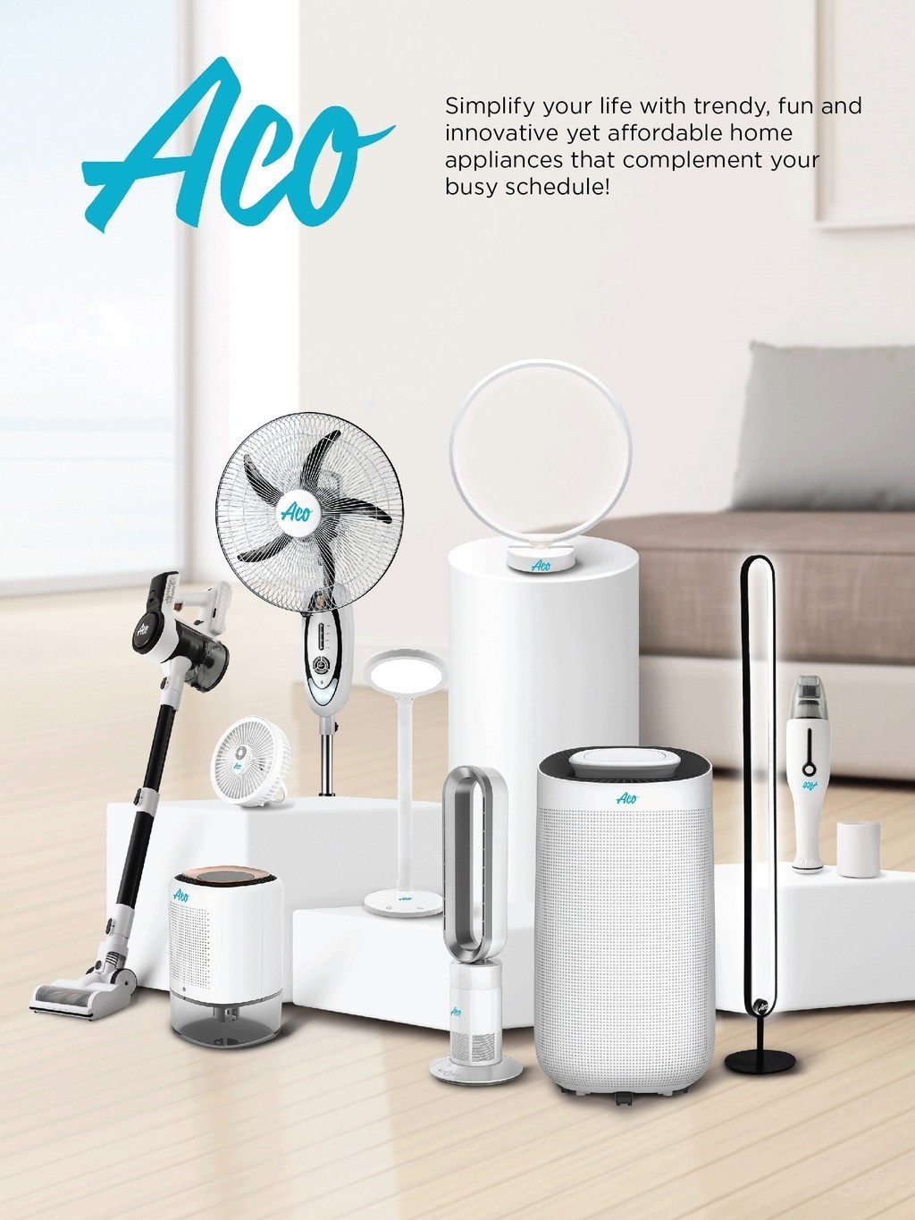 ACO Bladeless Electric Elliptical Fan Air Cooling 41" ACOTP09 | Shopee ...