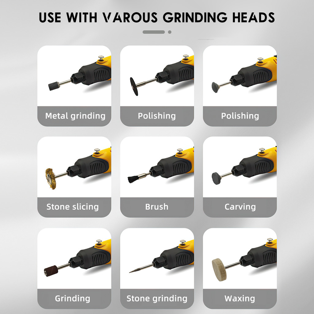 SOARFLY 57pcs Carving Tools Set Electric Cordless Mini Grinder Drill ...