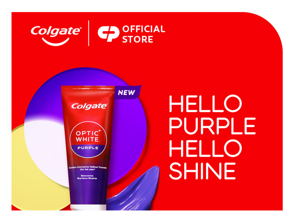 Colgate Optic White Whitening Toothpaste Purple, Color-Corrects Yellow ...