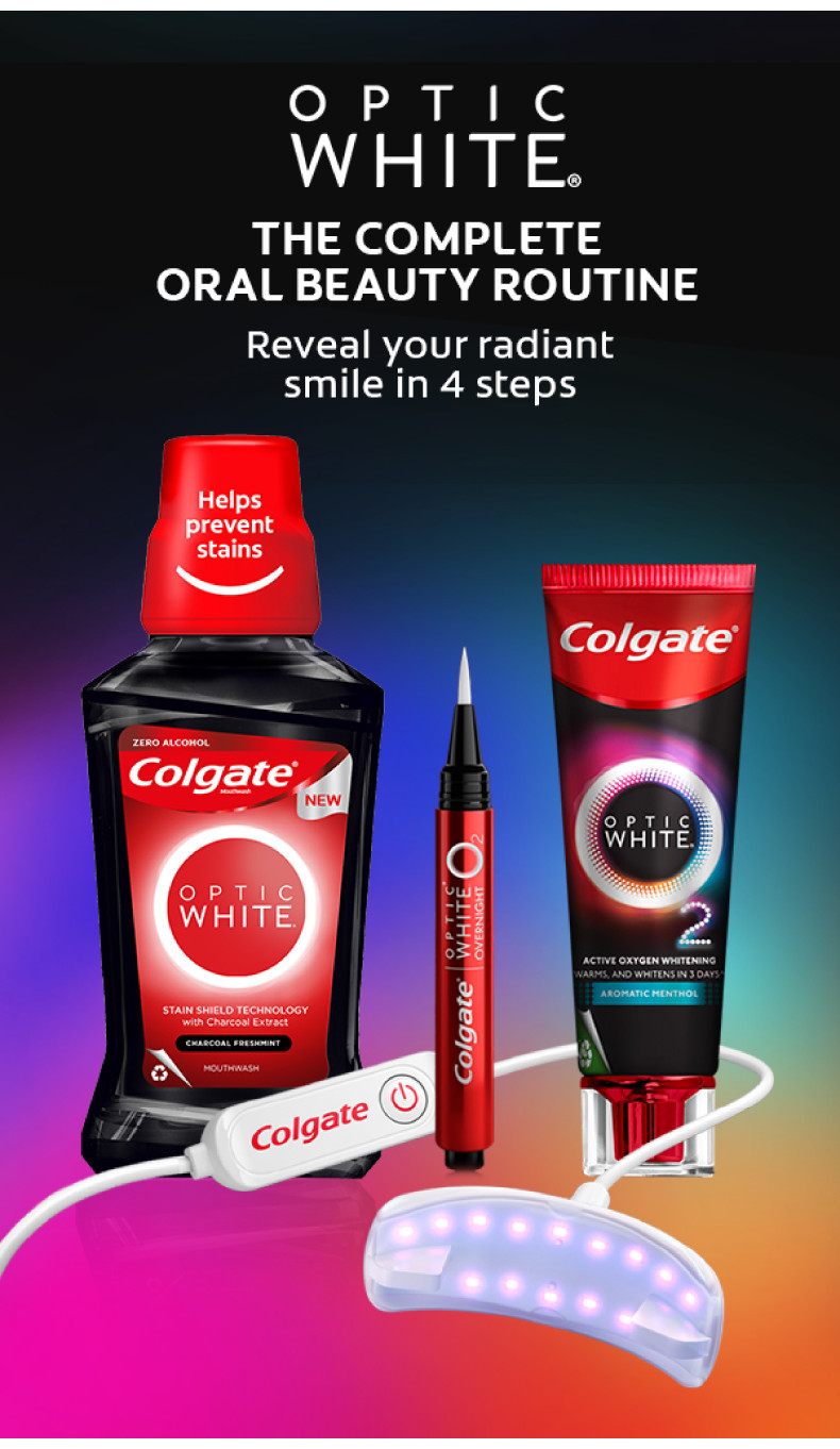 Colgate Optic White O2 Aromatic Menthol Whitening Toothpaste 85g ...