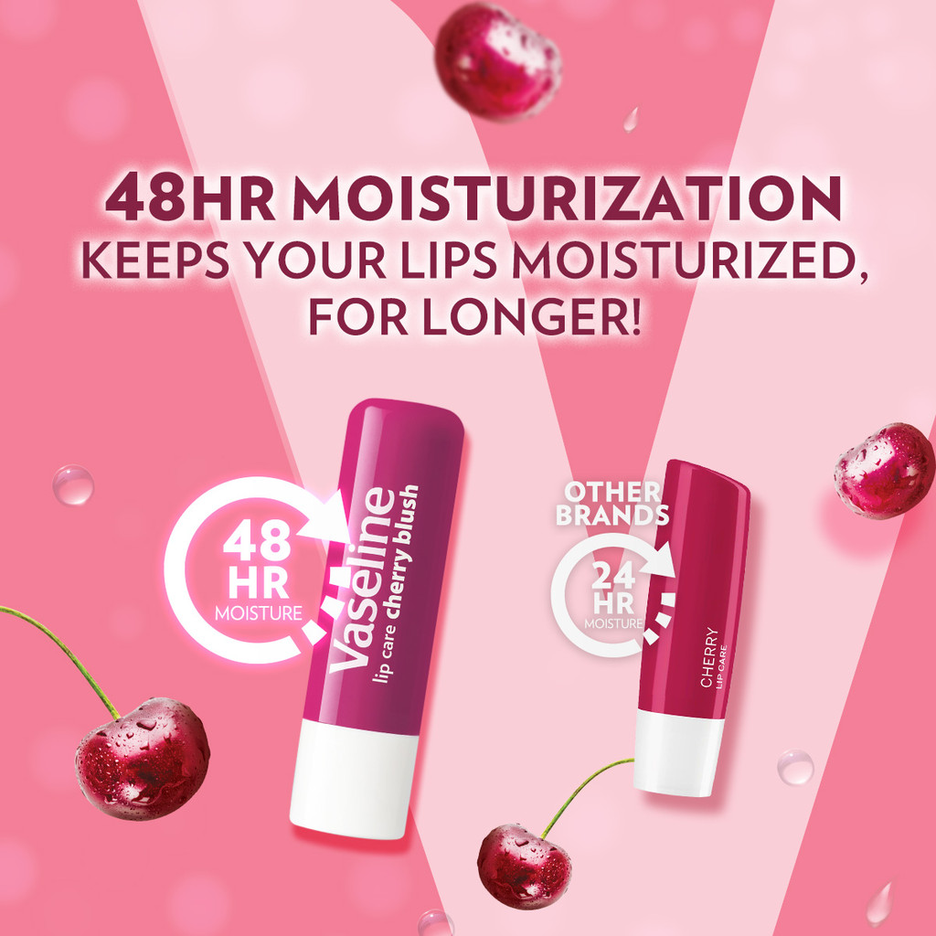 Vaseline Lip Cherry Blush Lip Balm Stick 4.8G | Shopee Philippines