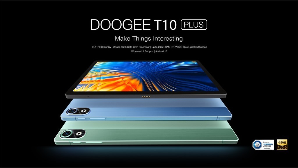 OUKITEL Doogee T10 Plus 4G 20GB+256GB Tablets 10.51inch IPS 2K Display ...