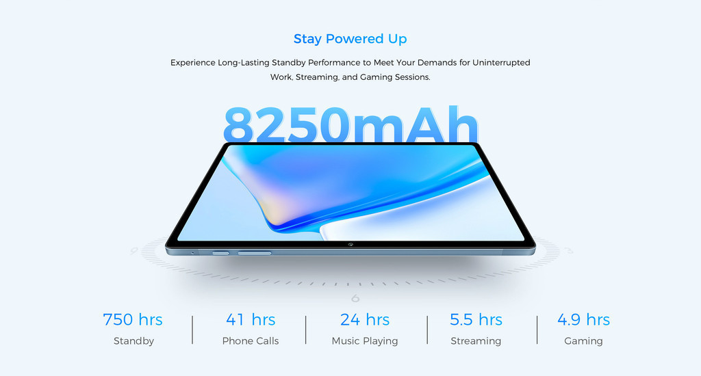 OUKITEL OKT3 Tablet 10.51" FHD 8250mAh 8GB+256GB Tablet Pad 16MP Camera ...