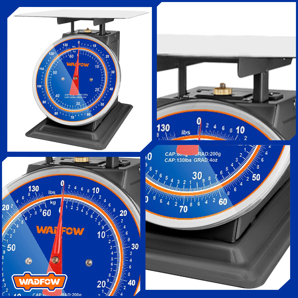 Wadfow Weighing Table Scale 60kg (Spring Type) WEC1606 (WHT) | Shopee ...