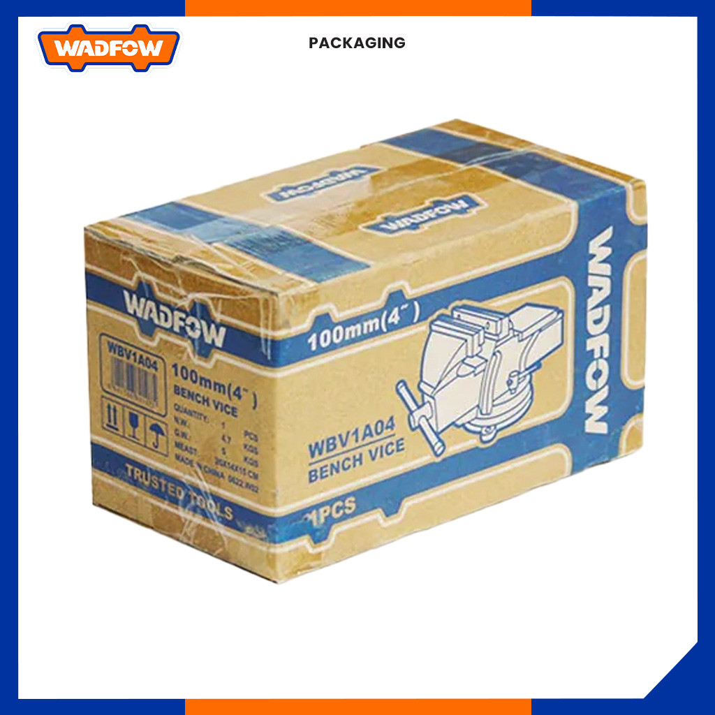 Wadfow Bench Vise Gato With Anvil Tape 4"/100mm WBV1A04 (WHT) | Shopee ...