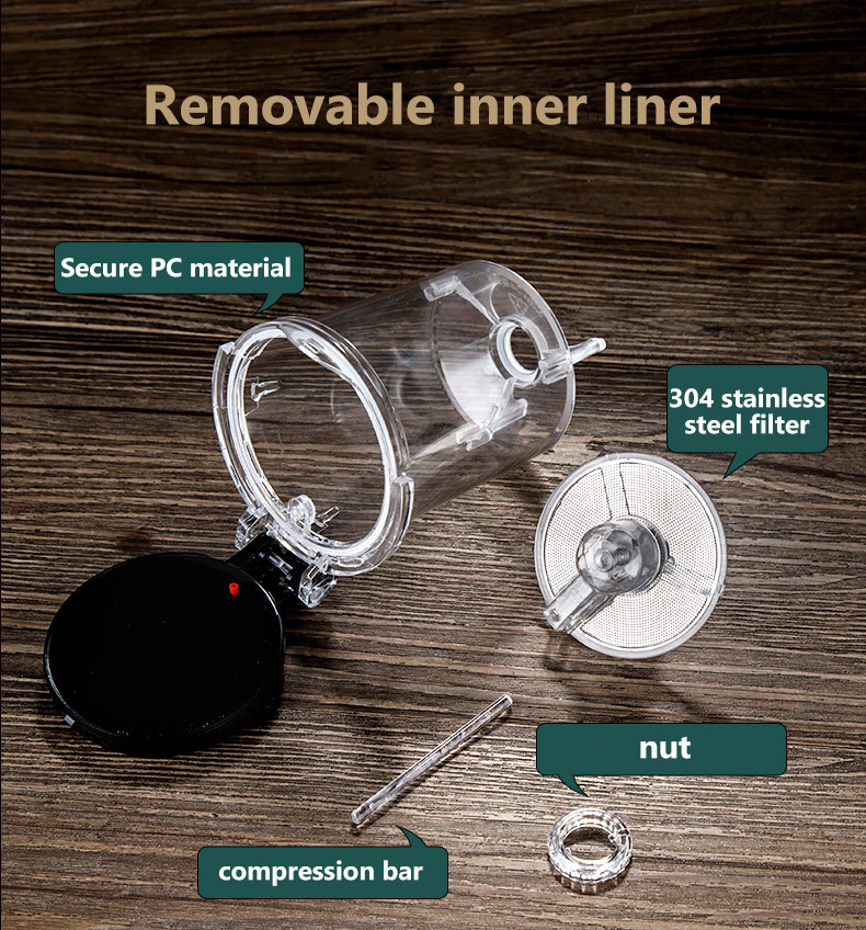 GIANXI Press Art Tea Maker French Press Glass Chinese Tea Pot Infuser ...