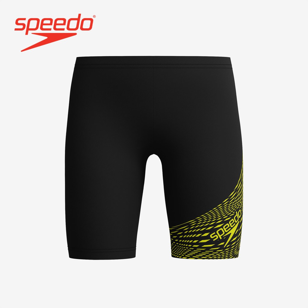 Speedo Kids Boy's Swimwear - Boys Medley Logo Jammer - Black - 8 ...