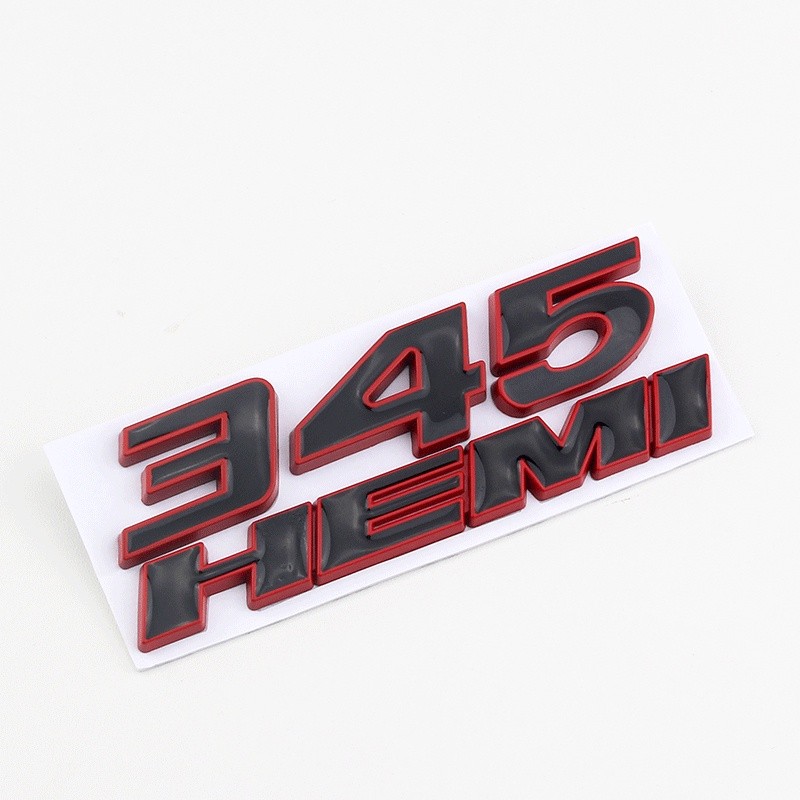 Dodge 345 HEMI modified metal car logo sticker RAM 1500 2500 pickup ...