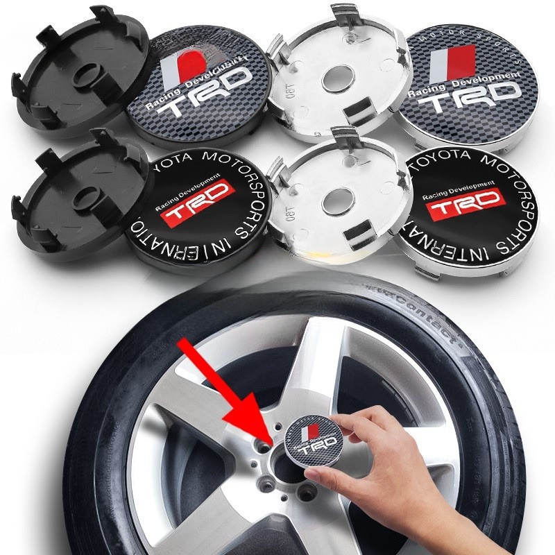 4PCS 56mm ABS Plastic Hubcap Car Wheel Center Rim Hub Caps sticker for ...