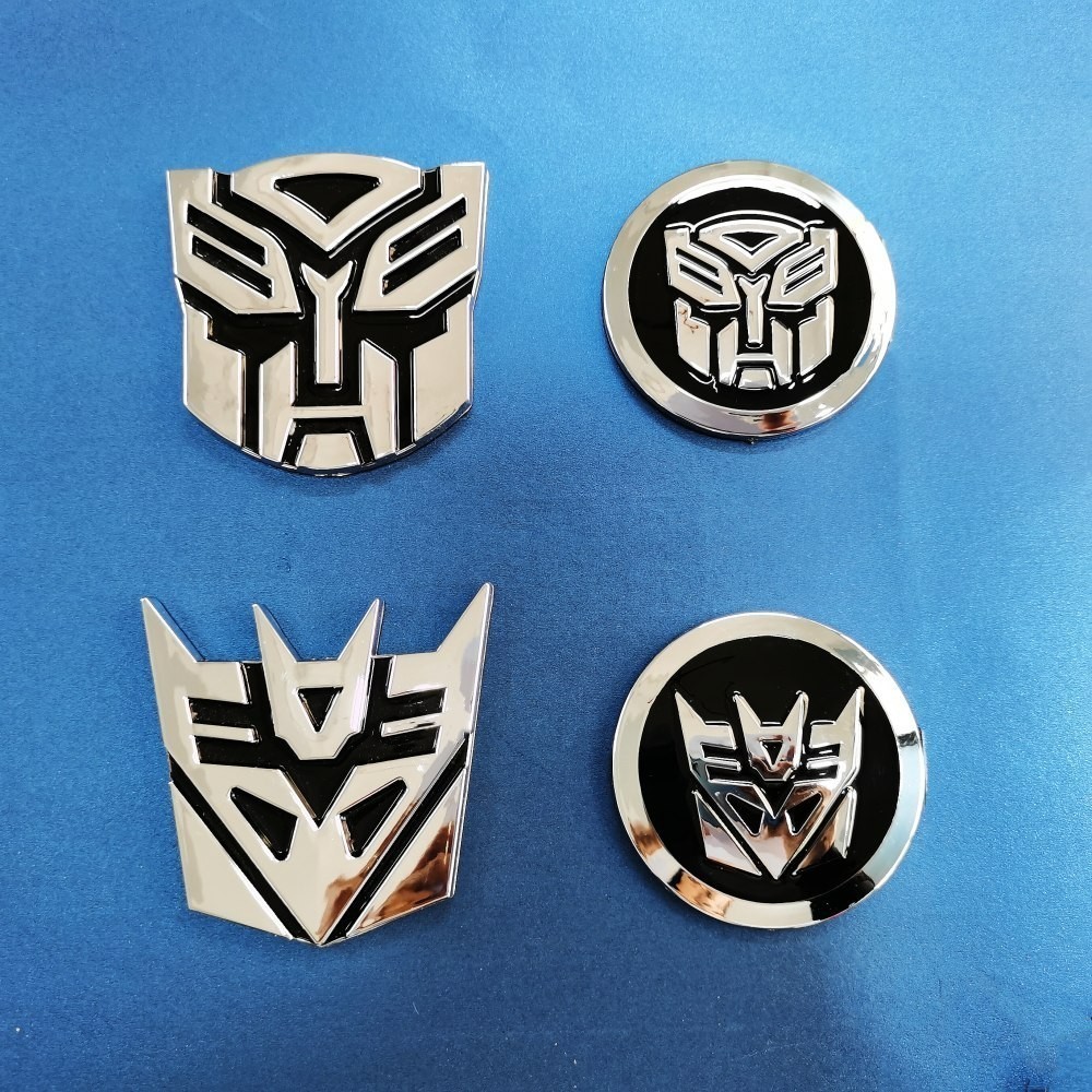1 PCS Transformers Emblem Car Autobot Sticker Chrome Finish ABS Auto ...