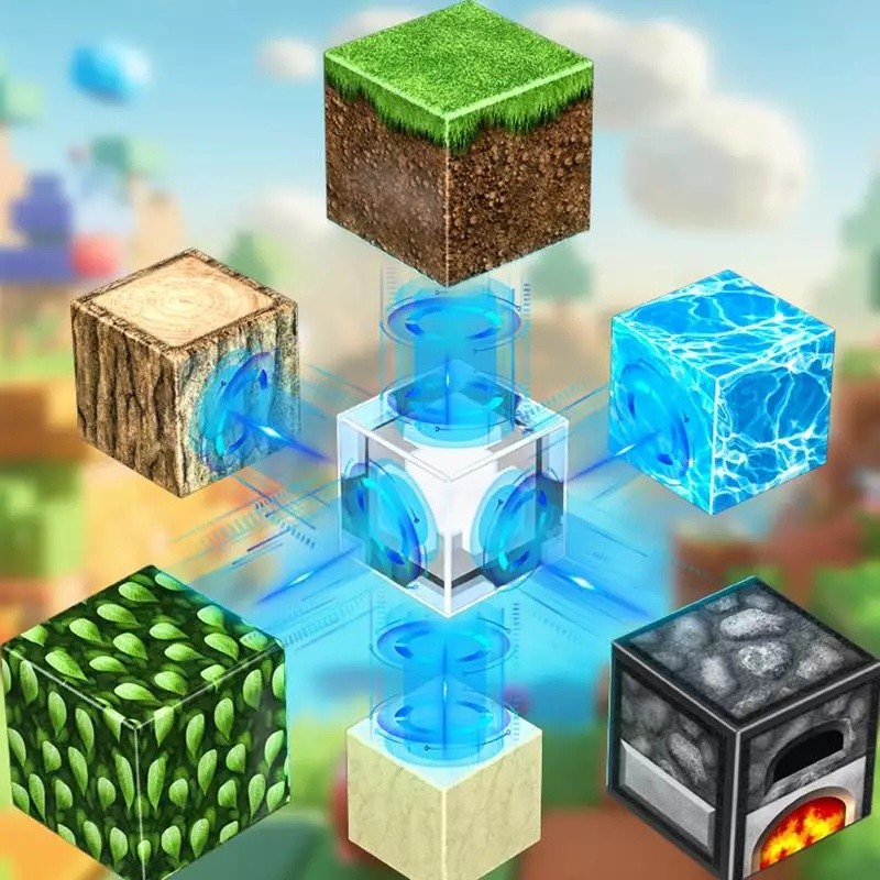 MC Magnetic Building Blocks Six-Sided Magnetic Block DIY Toy Set ...