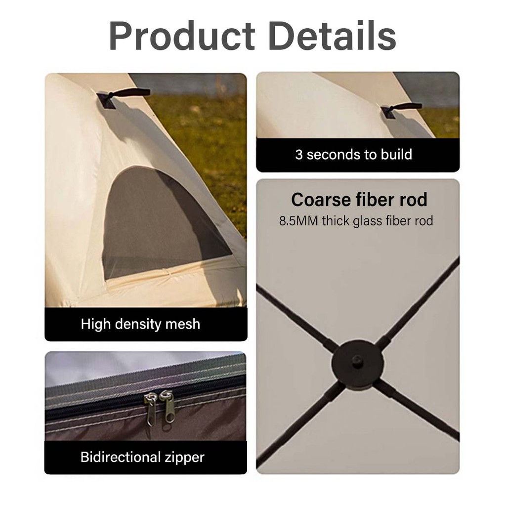 Automatic Pop Up Beach Tent Ultralight Portable Outdoor Camping Sun ...