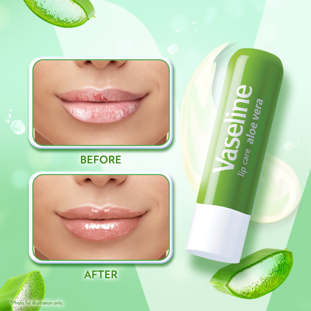 VASELINE Lip Aloe Vera Lip Balm Stick With Petroleum Jelly 4.8G | Shopee Philippines